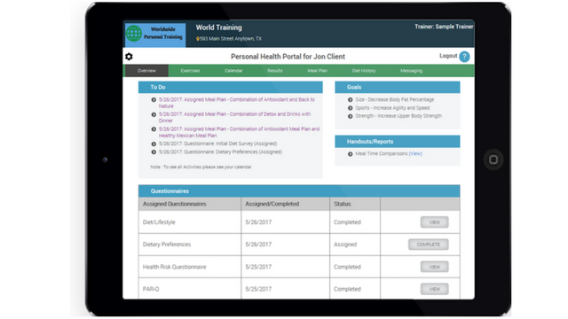 Personal Training Software – Total PT Fitness